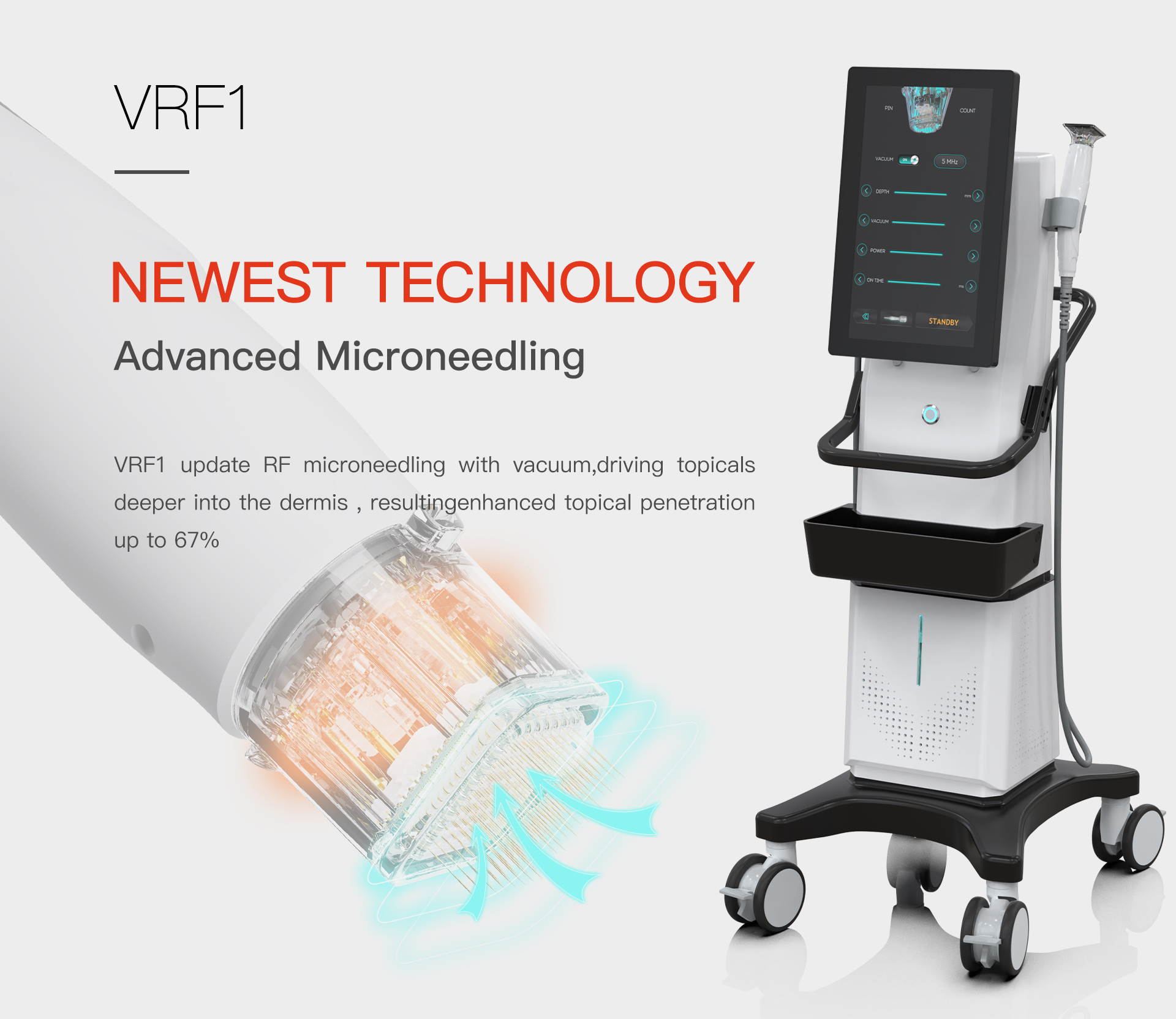 Vacuum RF Microneedling Machine|rf microneedling|microneedle with rf ...